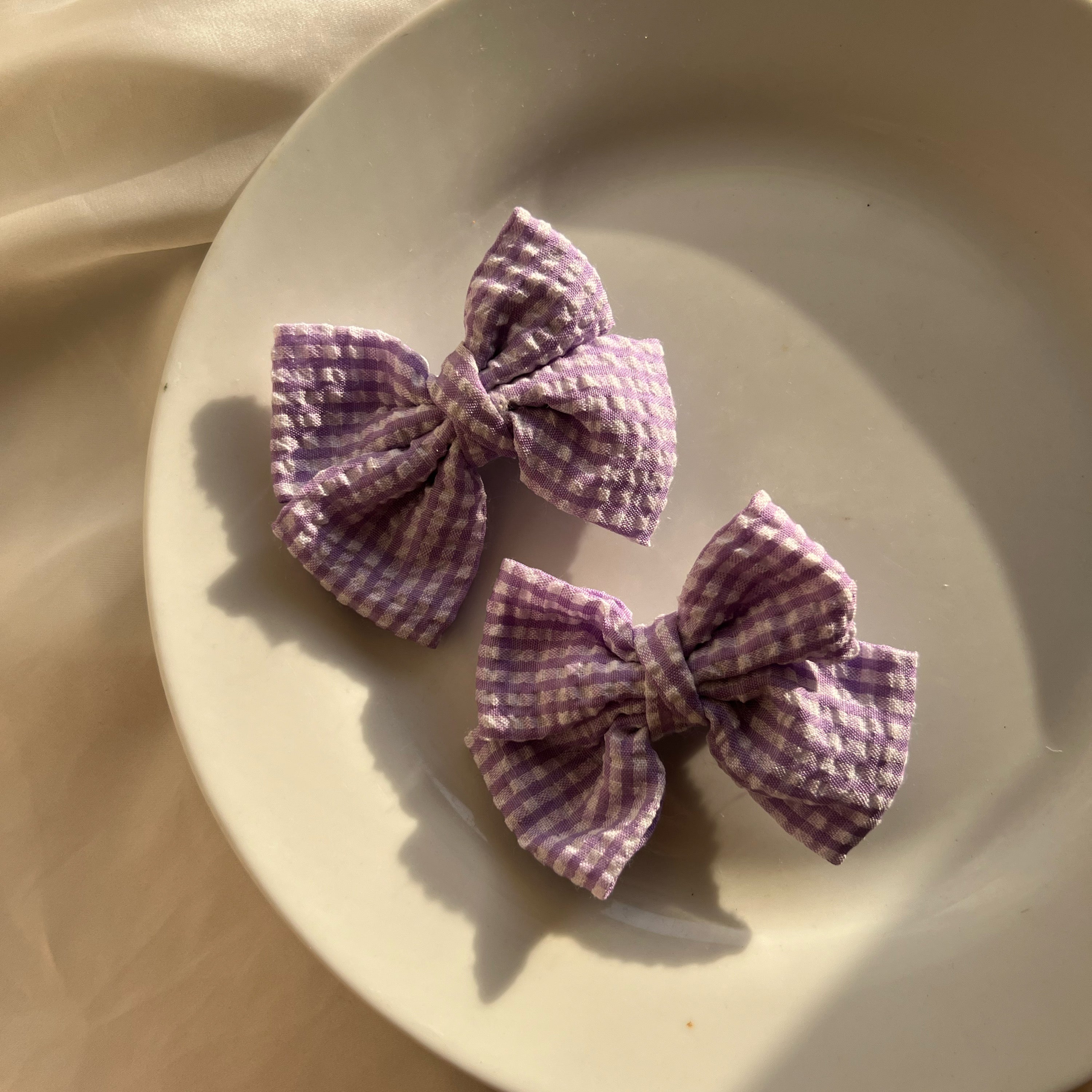 Periwinkle bow clip – Misoki