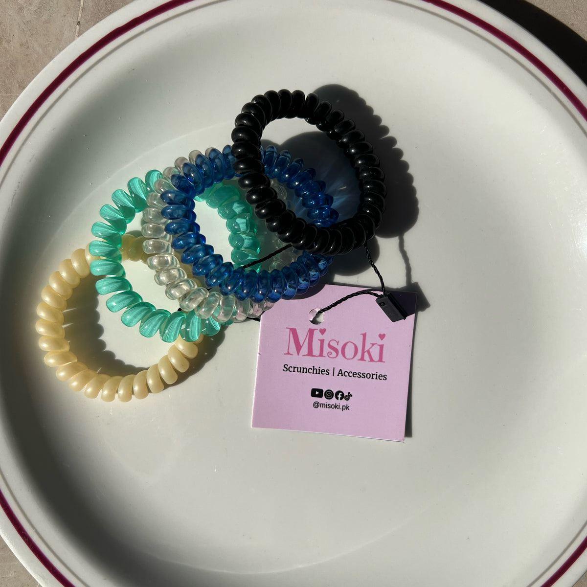 Pack of 5 spirals - lagoon – Misoki