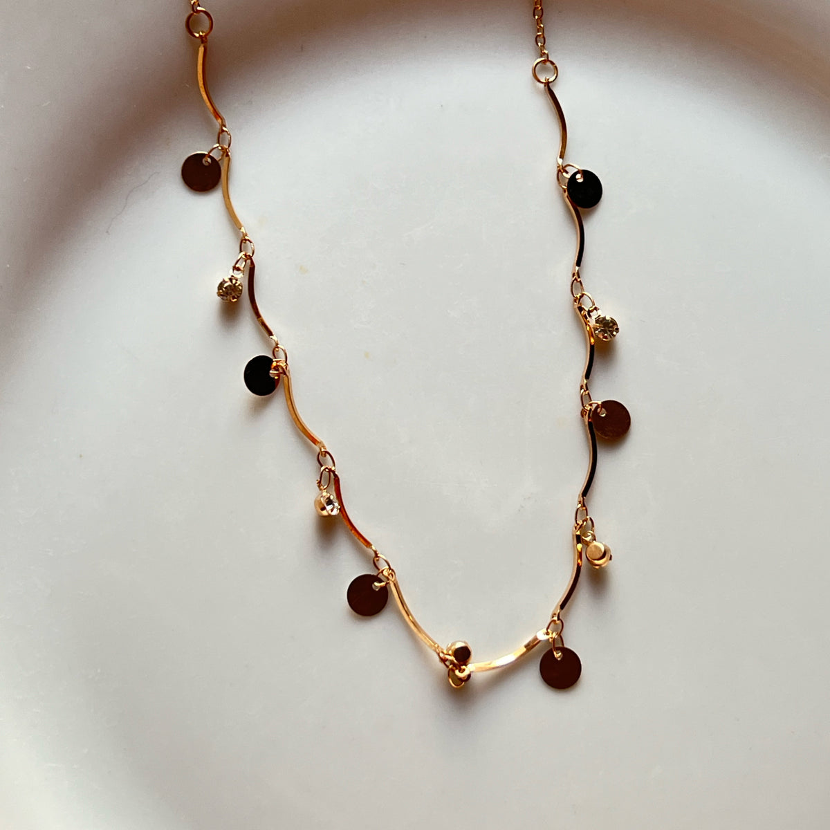 Gold diamond necklace – Misoki