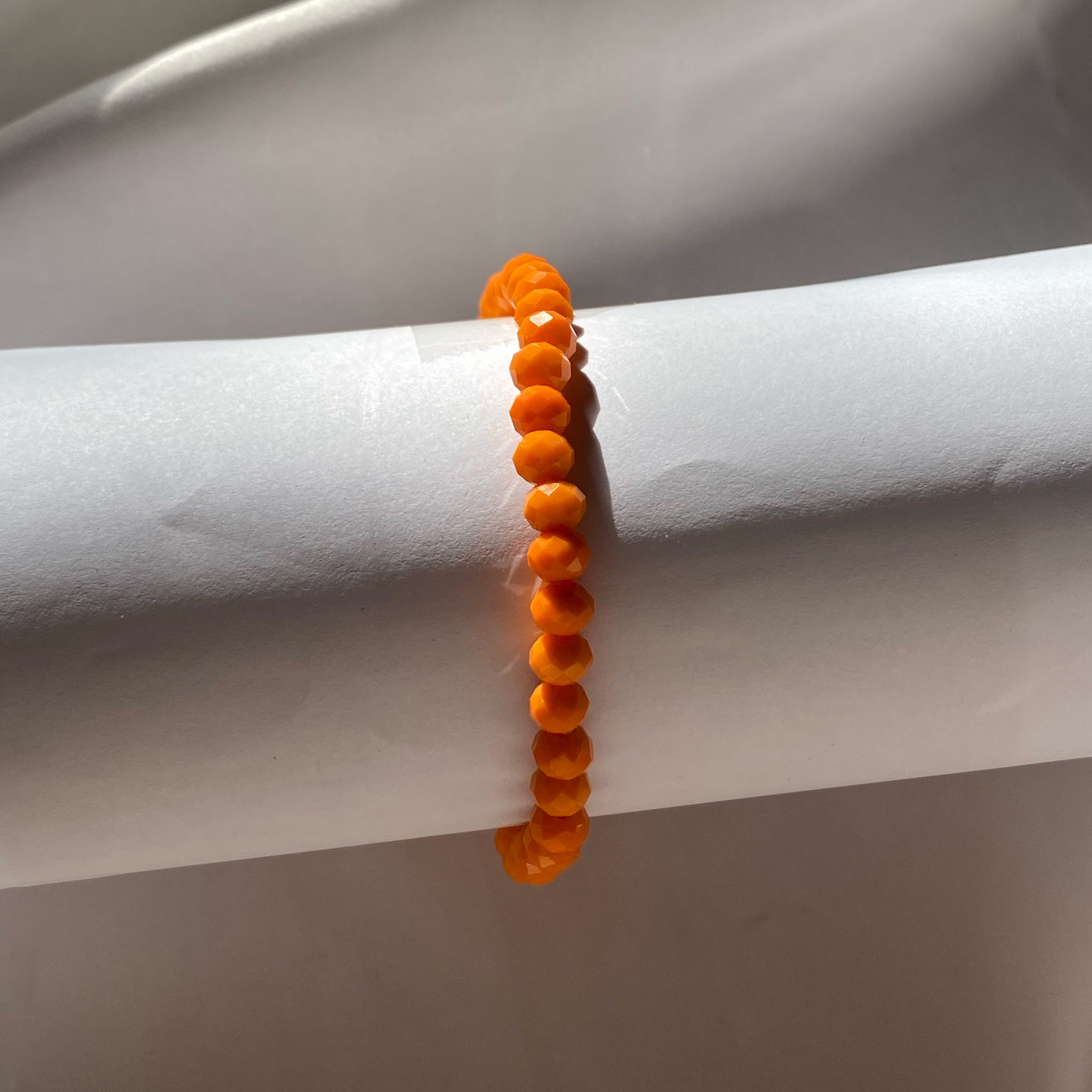 Tangerine beaded bracelet – Misoki