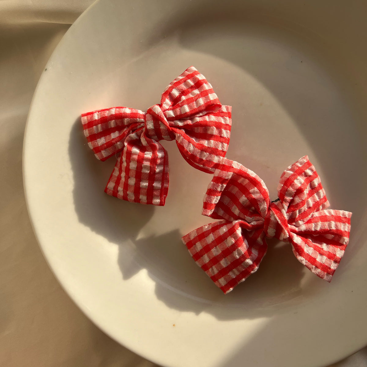 Cherry candy bow clip x2 – Misoki