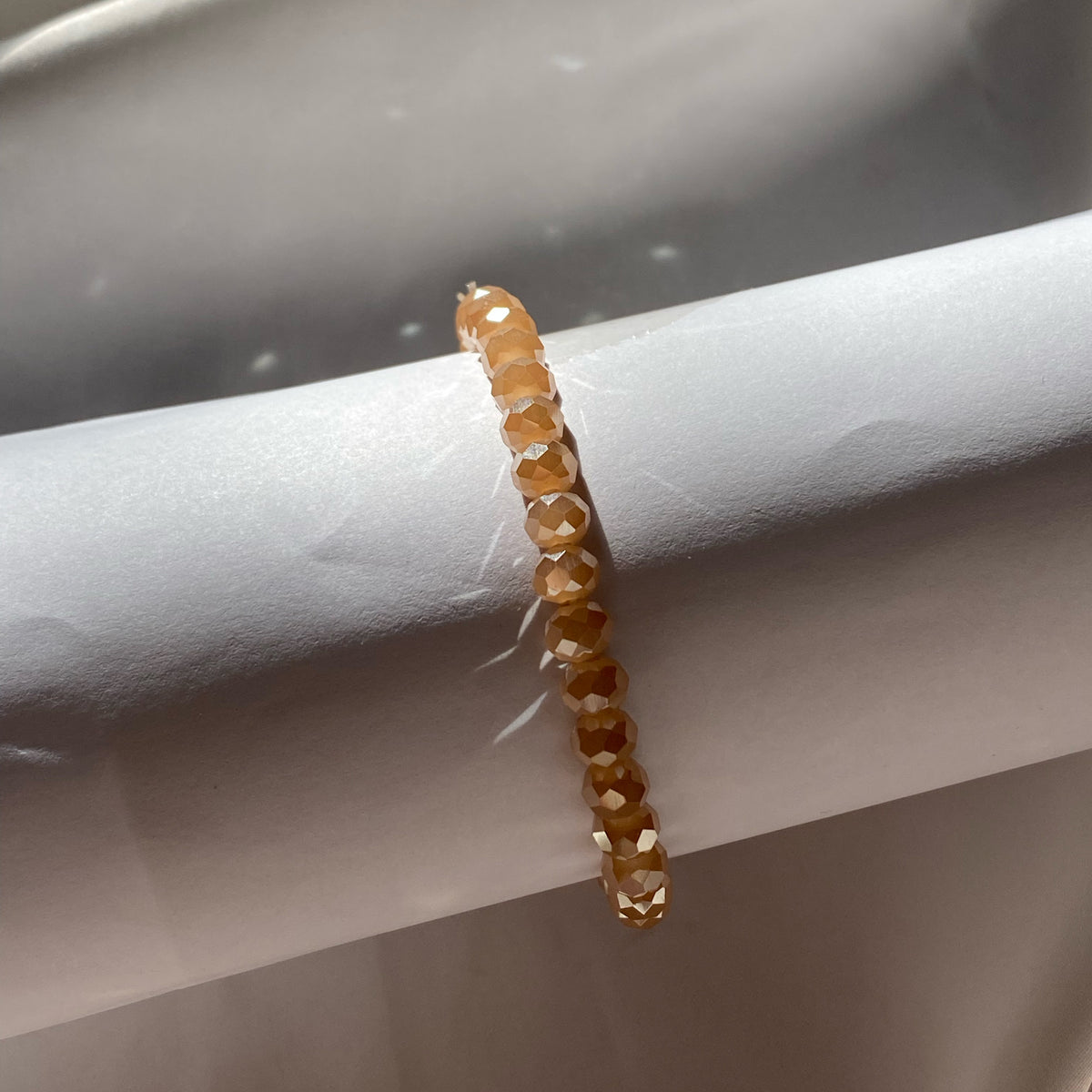 Caramel beaded bracelet – Misoki