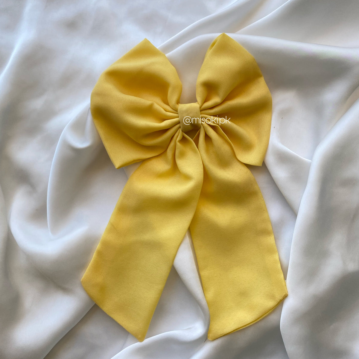 Pixie yellow bow clip – Misoki