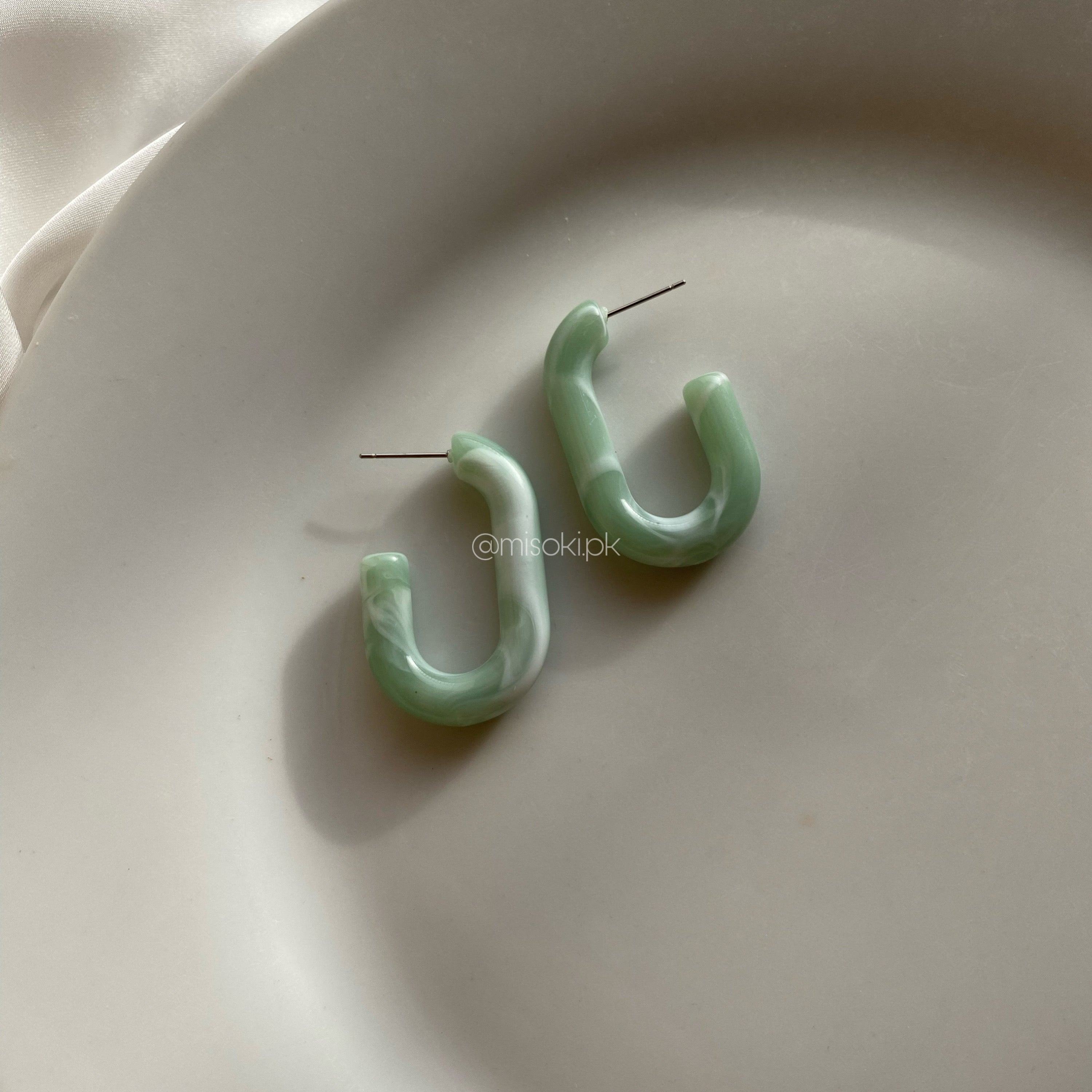 Opal marble earrings – Misoki