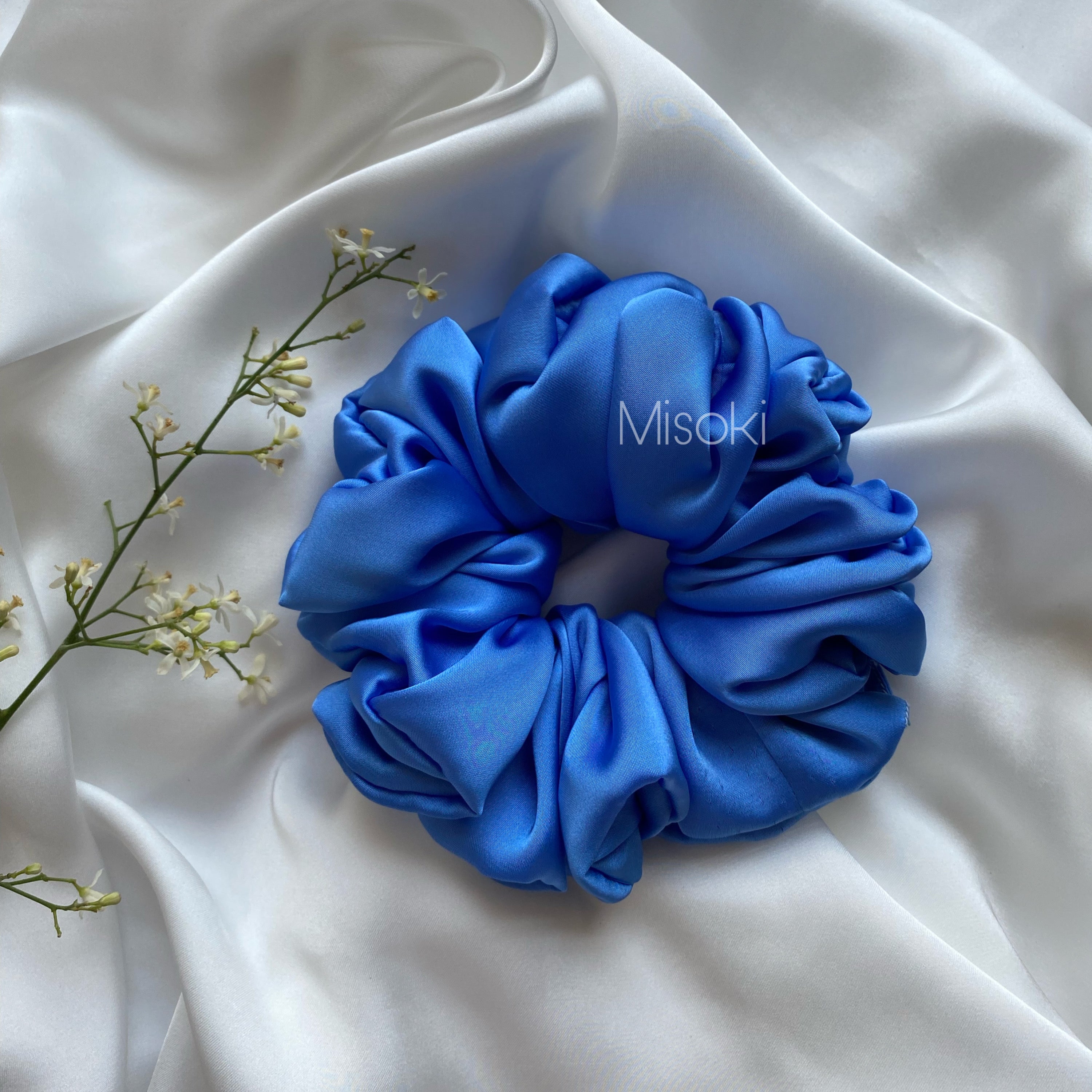 Sapphire blue - scrunchie – Misoki