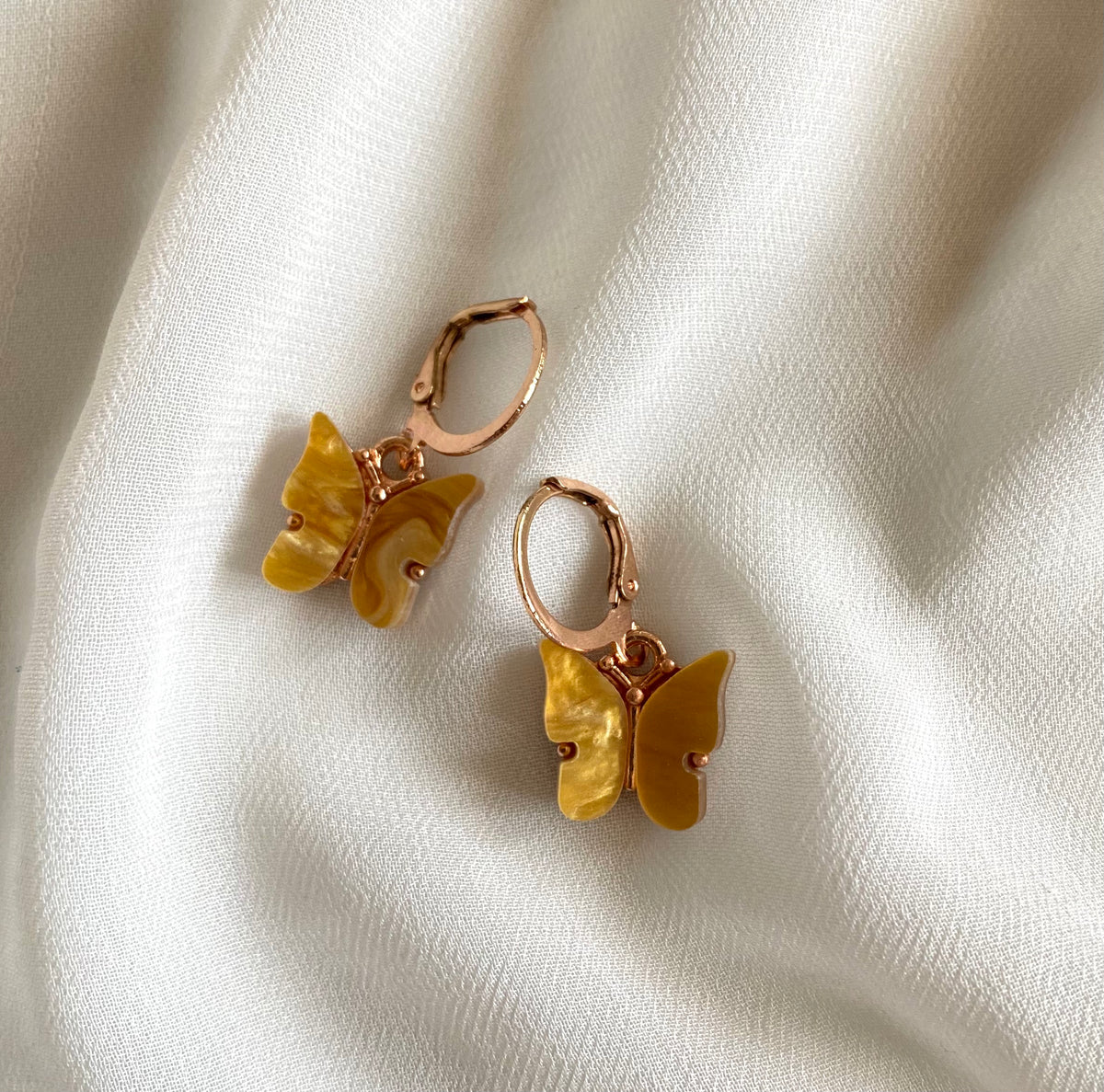 Butterfly Earrings - Yellow – Misoki