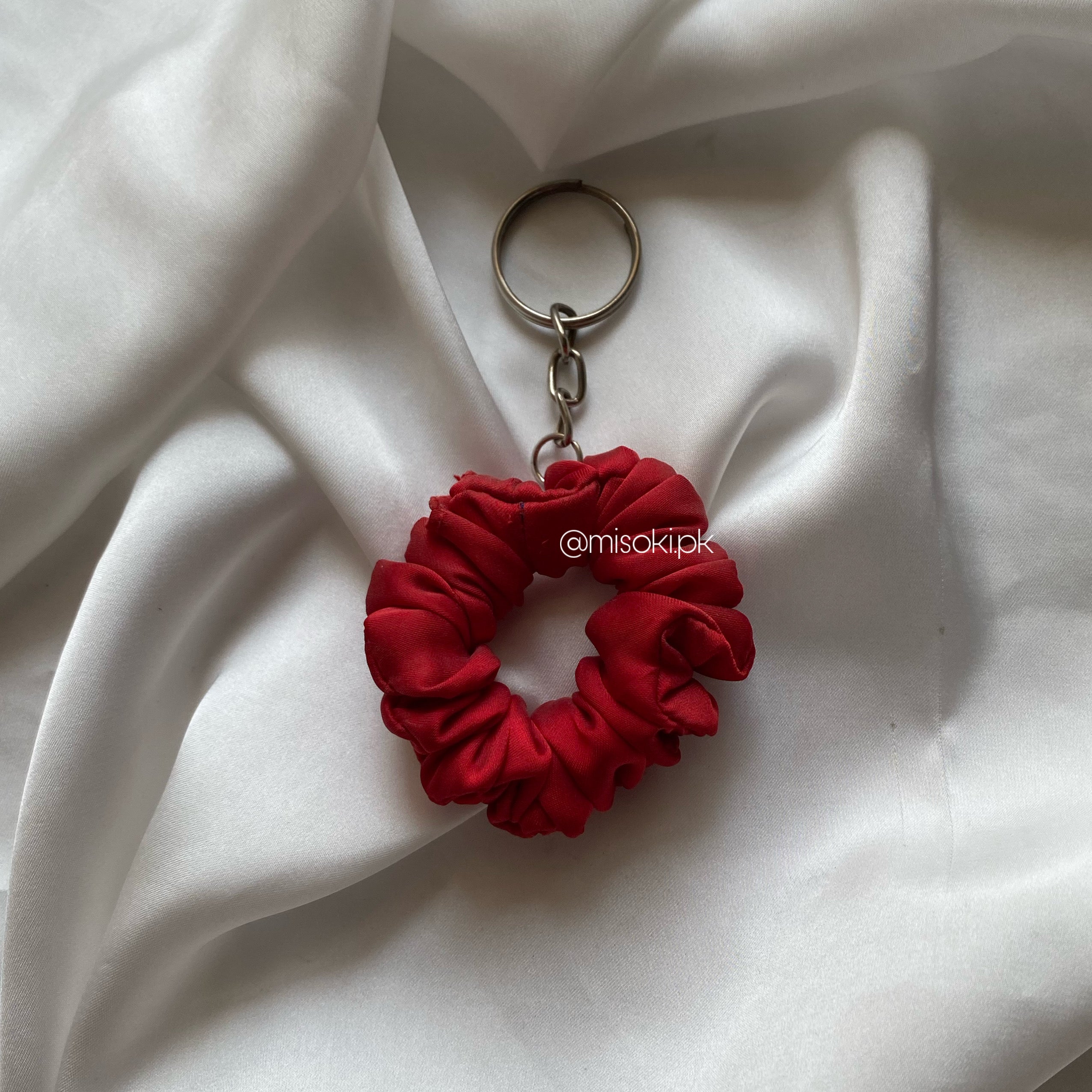 Cherry scrunchie keychain – Misoki