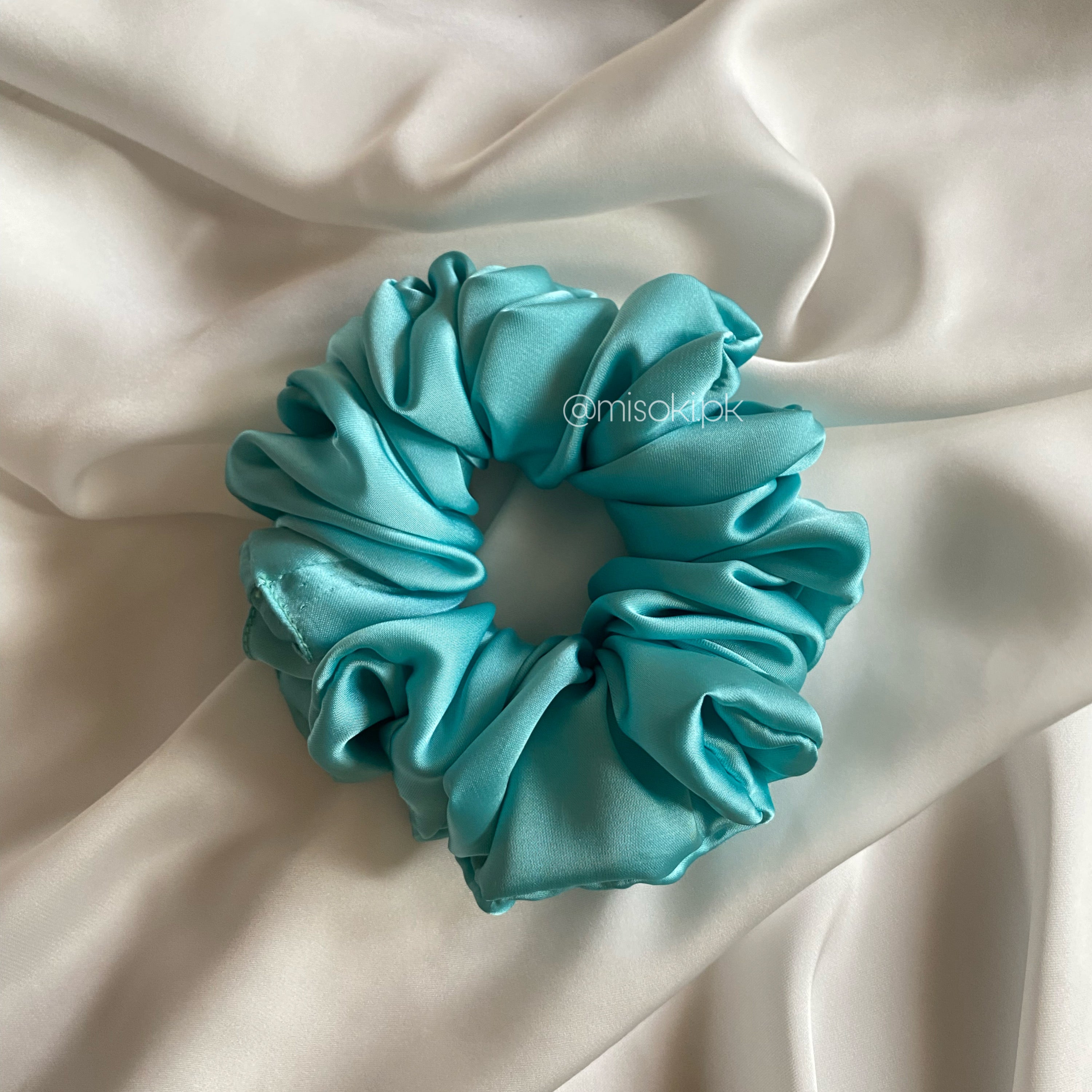 Mint Blue Scrunchie – Misoki